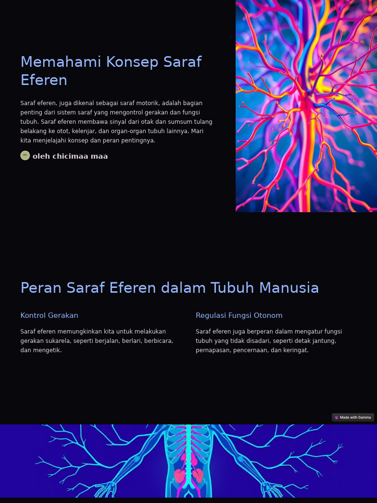 Peran dan Fungsi Saraf Eferen | PDF