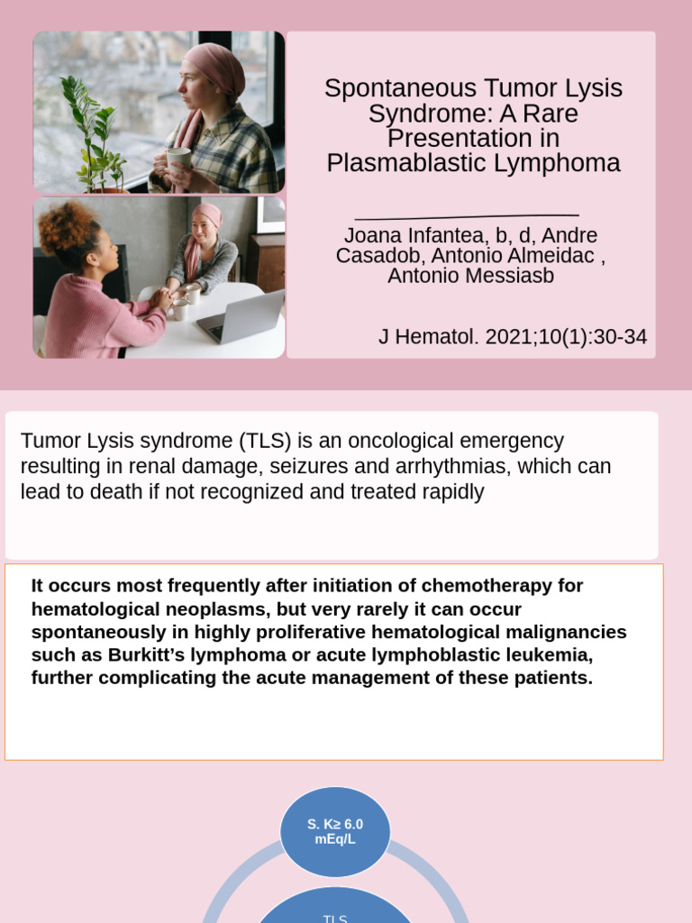 Tumor Lysis Syndrome | PDF | Medical Specialties | Diseases And Disorders