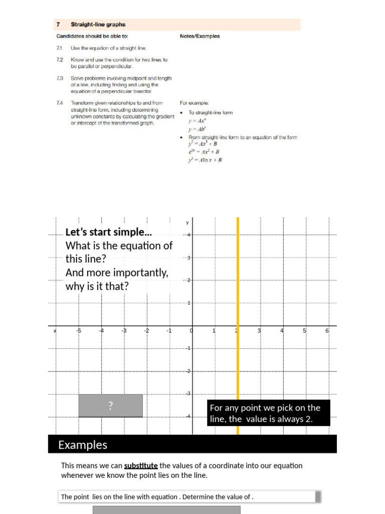 7. Straight Line Graphs (Копия) | PDF | Line (Geometry) | Equations