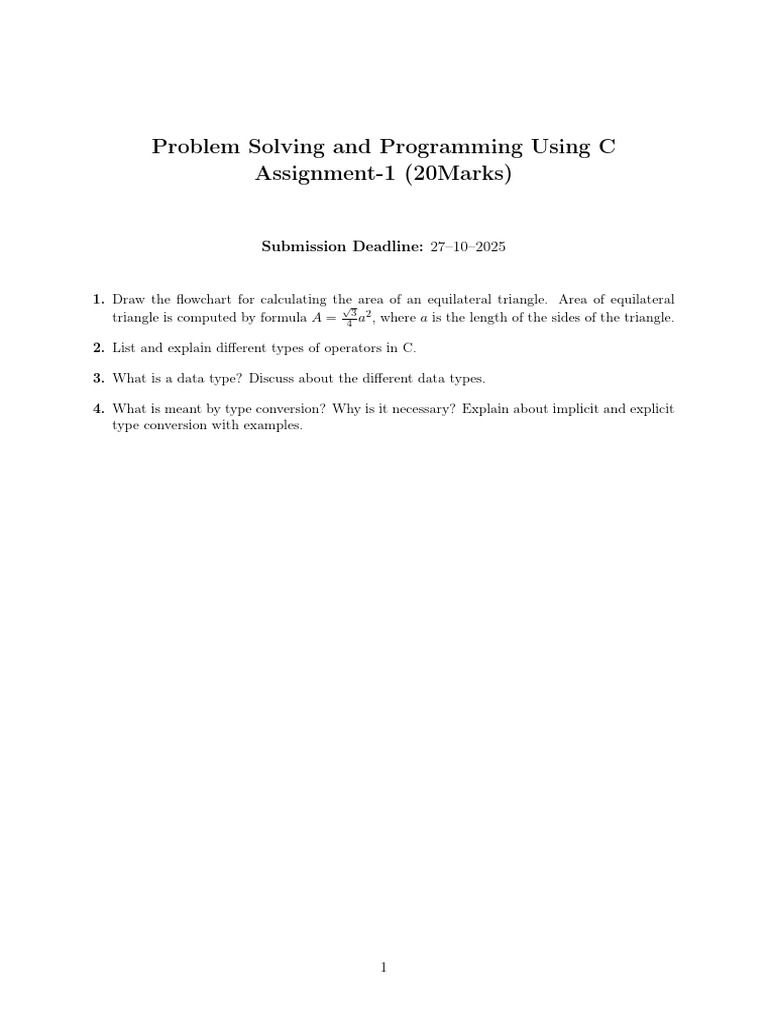 PSWP Assignment | PDF