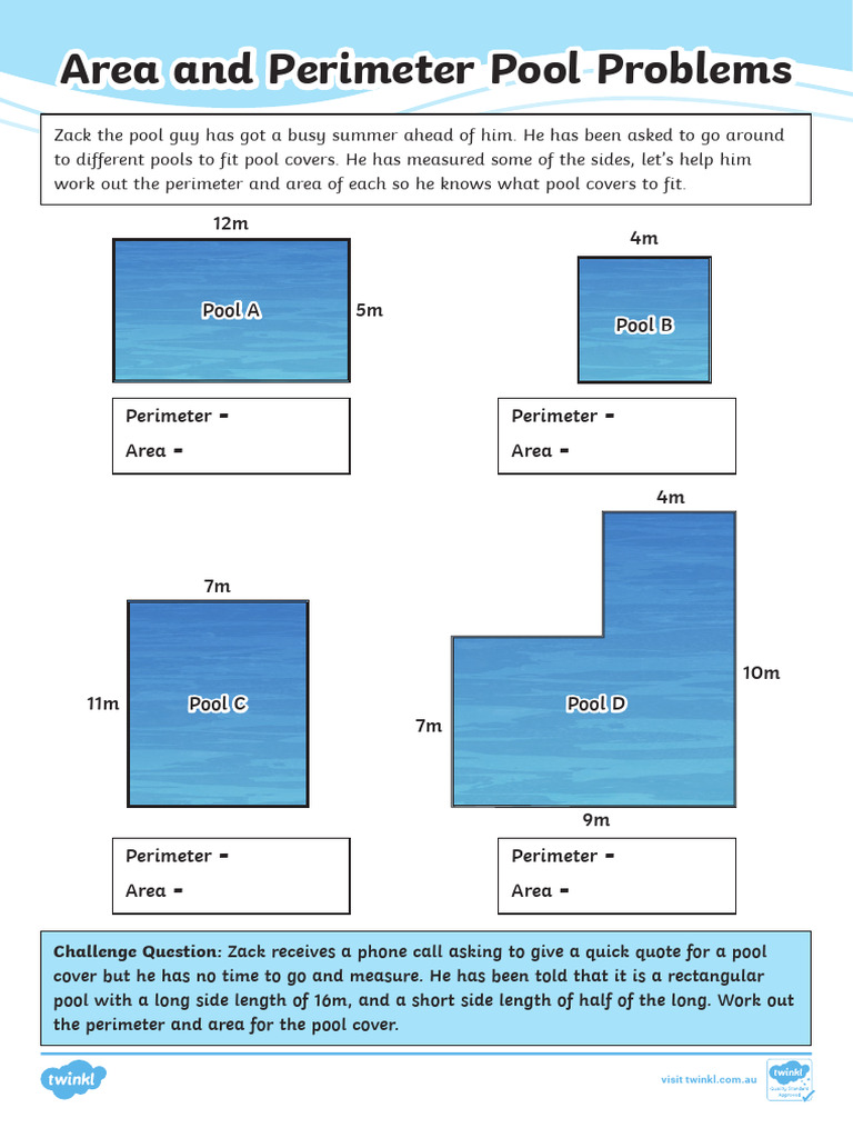 Area & Perimeter Year 5 | PDF | Area | Length