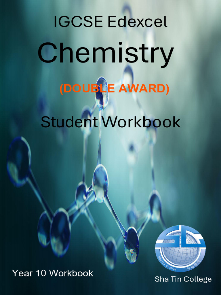 IGCSE Edexcel Chemistry Workbook | PDF | Redox | Salt (Chemistry)