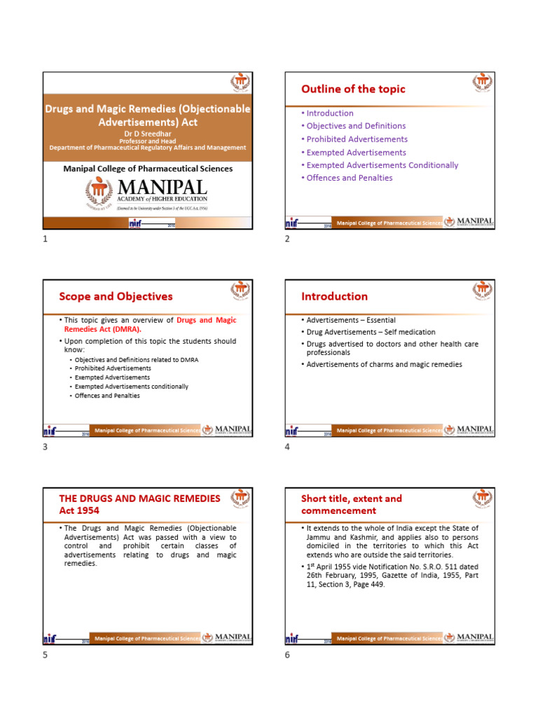 DMRA Act | PDF | Pharmacy | Medical Diagnosis