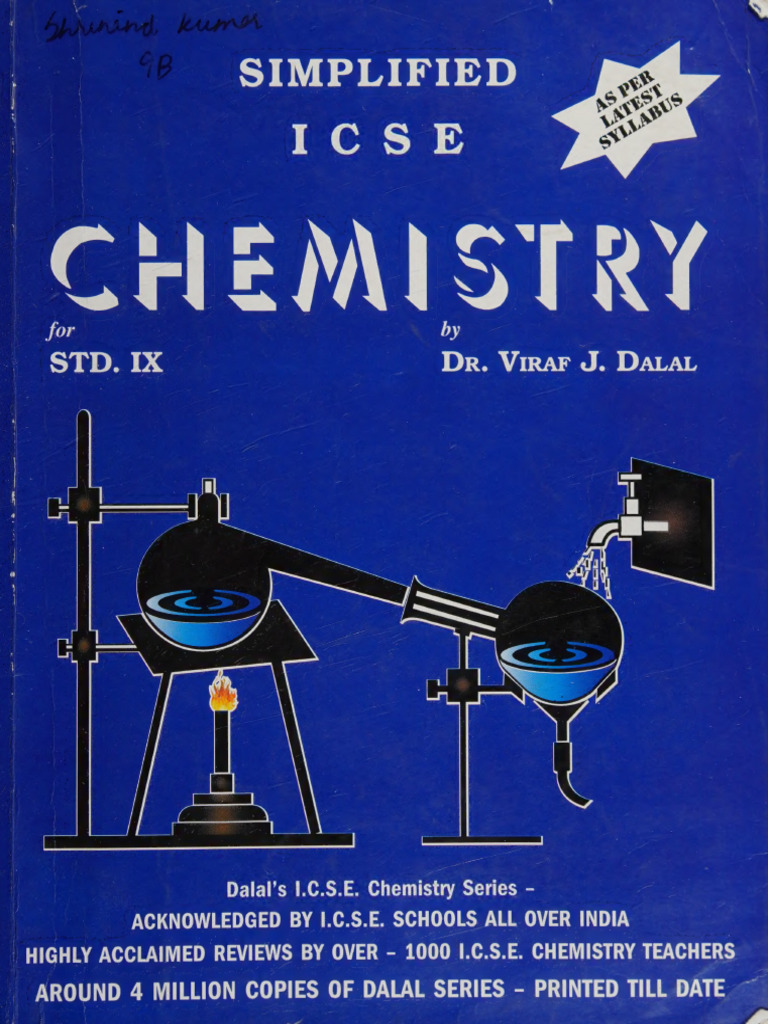 Dalal ICSE Chemistry Series Simplified ICSE Chemistry For Viraf J Dalal Full Color US 2020 ...