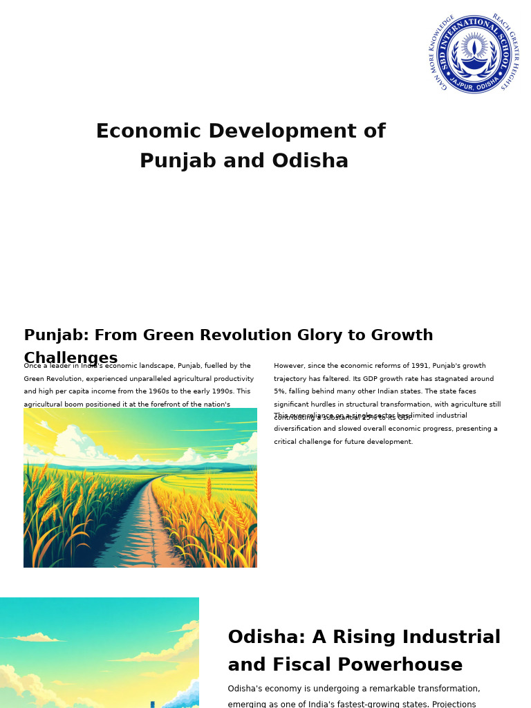 Punjab vs Odisha: Economic Growth Insights | PDF | Gross Domestic ...