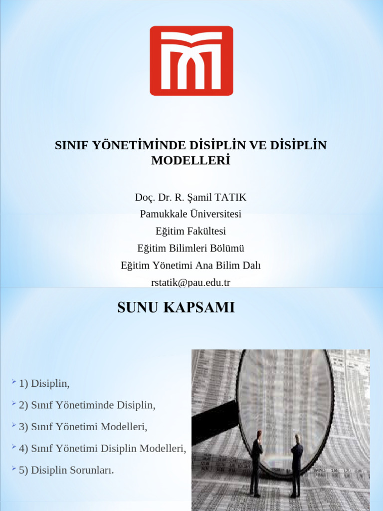 Sınıf Yönetiminde Disiplin Ve Disiplin Modelleri | PDF
