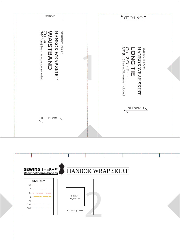 Hanbok Skirt - at Home A4 Letter | PDF