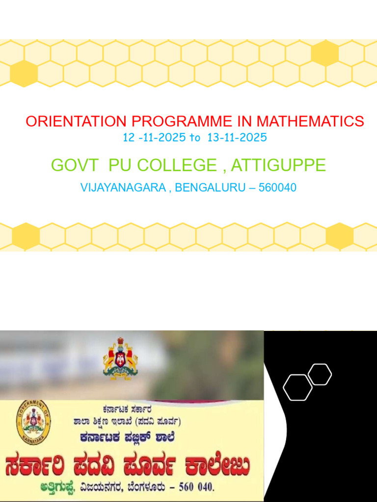 Mathematics Orientation Program 2025 | PDF | Function (Mathematics ...