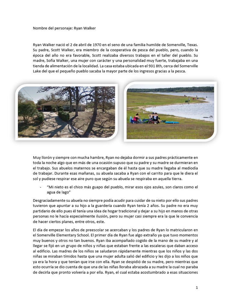 Biografía de Ryan Walker en Texas | PDF