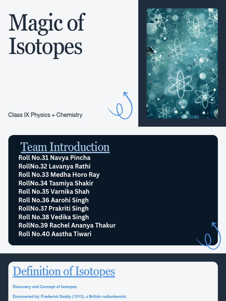 Presentation - Magic of Isotopes - 20251030 - 180803 - 0000 | PDF ...