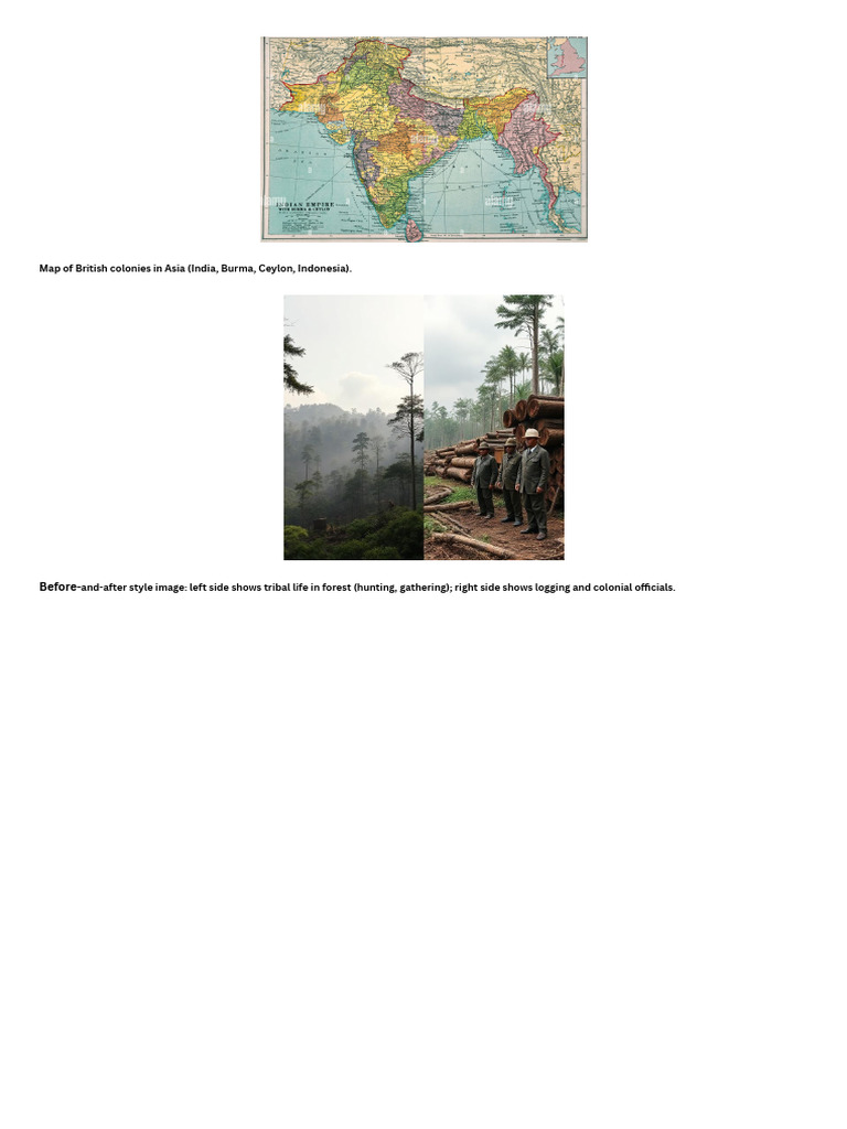 Map of British Colonies in Asia (India, Burma, Ceylon, Indonesia ...