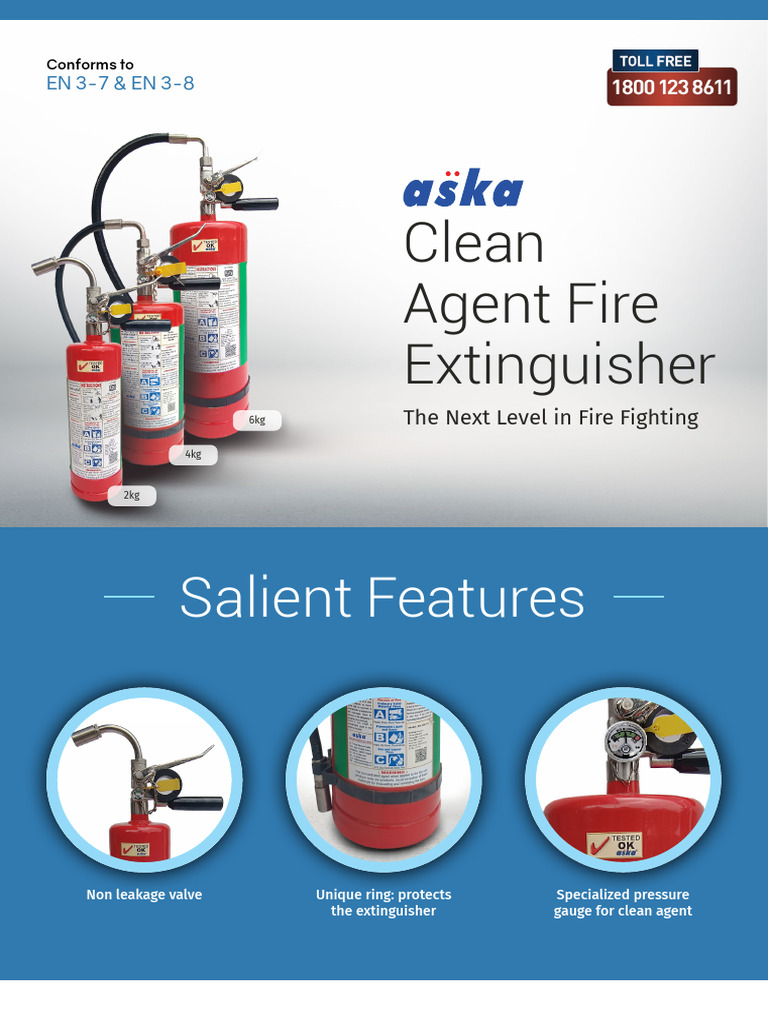 Aska Clean Agent Brochure_V15_EN (2) | PDF | Gas Technologies | Equipment