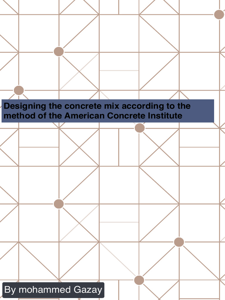 ACI Mix Design | PDF