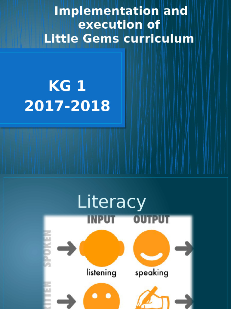 Little Gems KG1 Curriculum Overview | PDF | Phonics | Learning