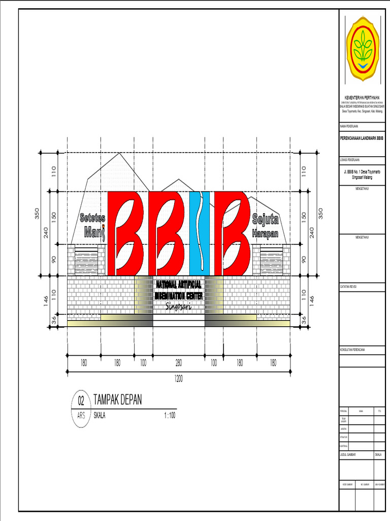 Perencanaan Landmark BBIB Singosari | PDF