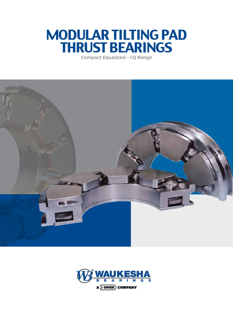 CQ Range Tilting Pad Thrust Bearings ENA4 (1) | PDF | Bearing ...