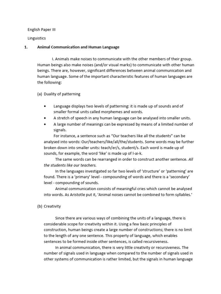 English Paper 3 Linguistic | PDF | Linguistics | Consonant
