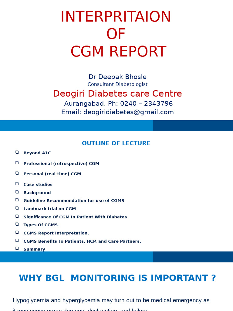 CGM For Improved Glycemic Control v1 | PDF | Glycated Hemoglobin | Diabetes