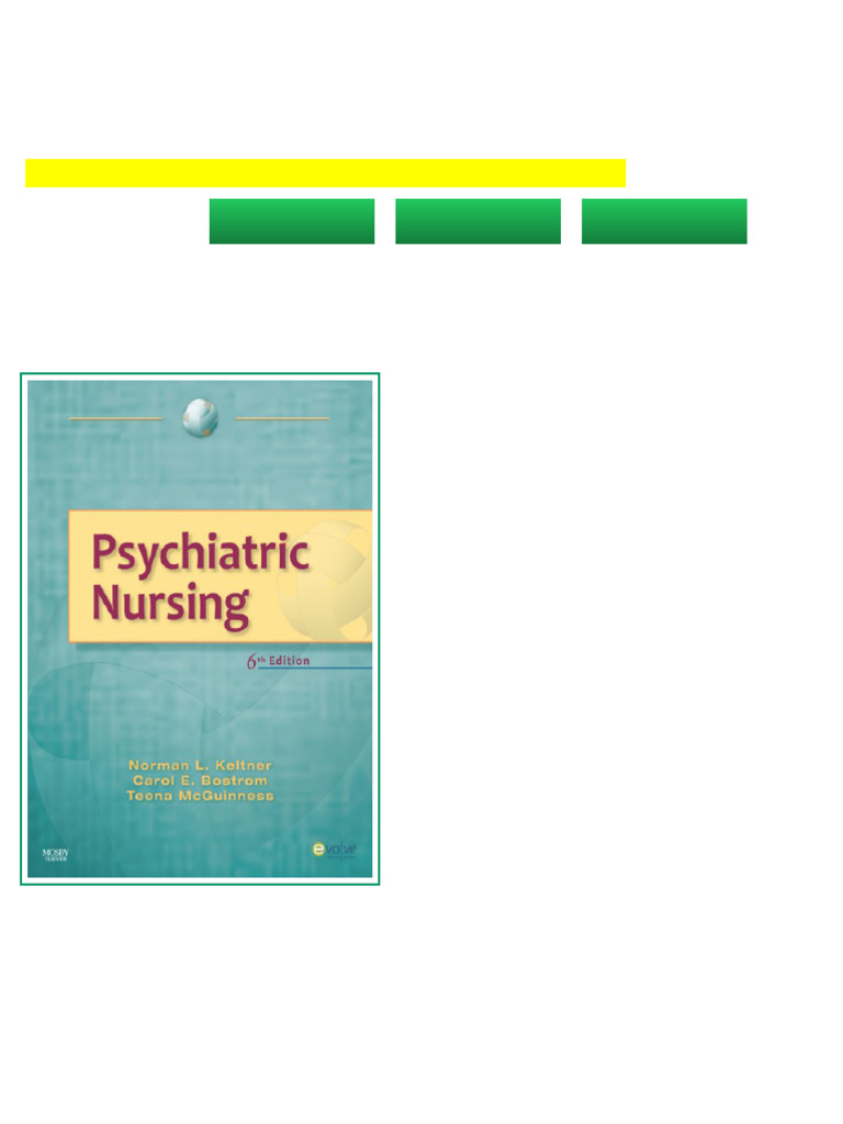 Psychiatric Nursing 6th edition Edition Bostrom Kindle & PDF Formats ...