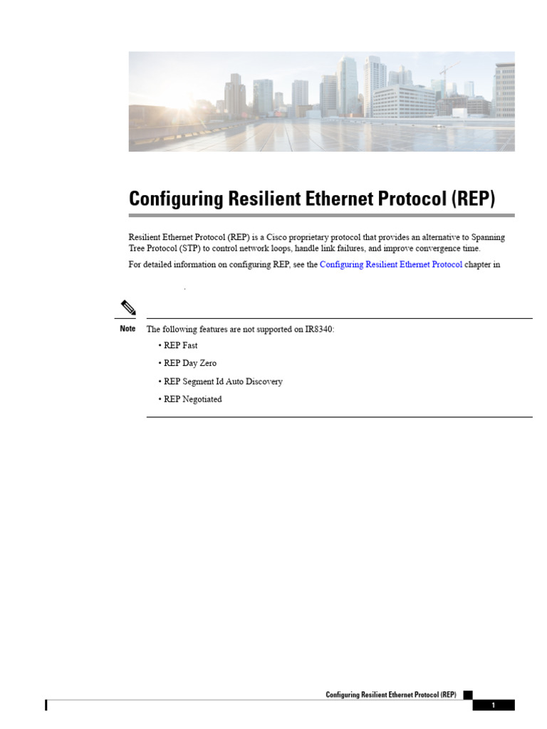 m Configuring Resilient Ethernet Protocol | PDF