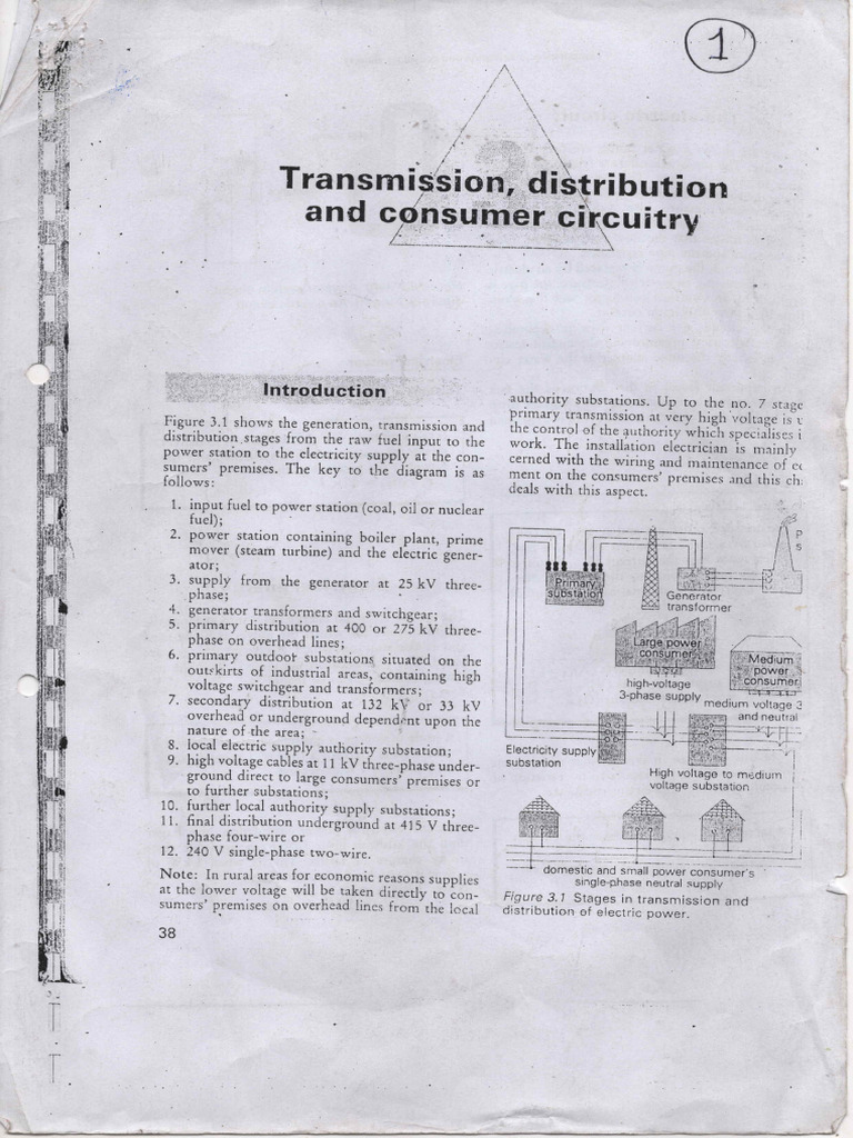 1.transmission, Distribution & Consumer Circuitry | PDF