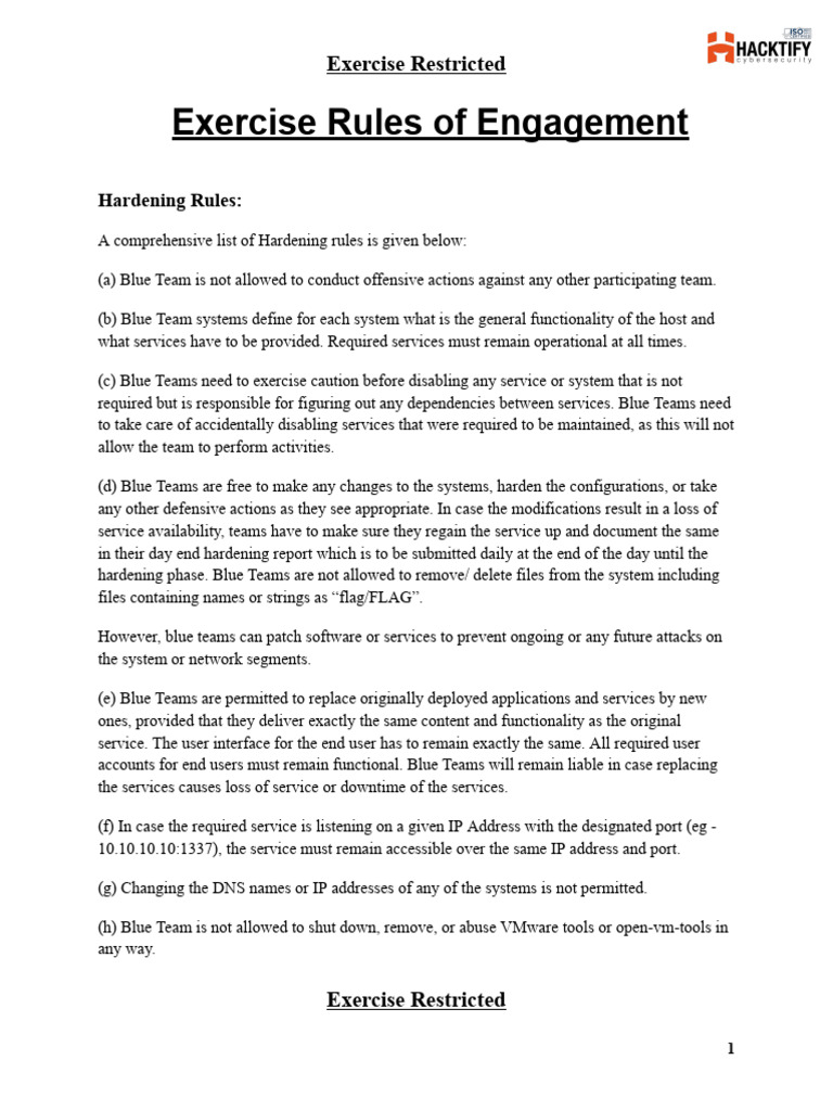 Rules of Hardening - Cyber Exercise 2025 | PDF | User (Computing ...