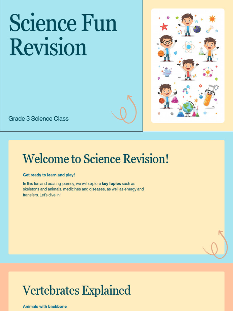 Science Fun Revision | PDF | Life | Vertebrates