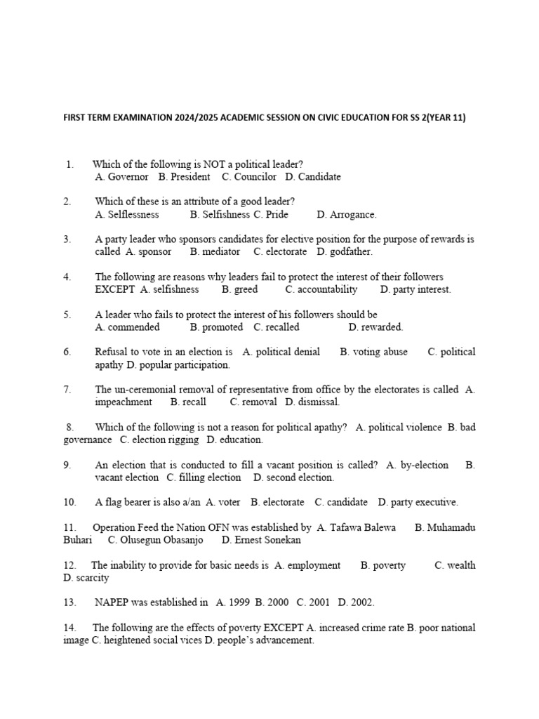 Civic | PDF | Citizenship | Elections
