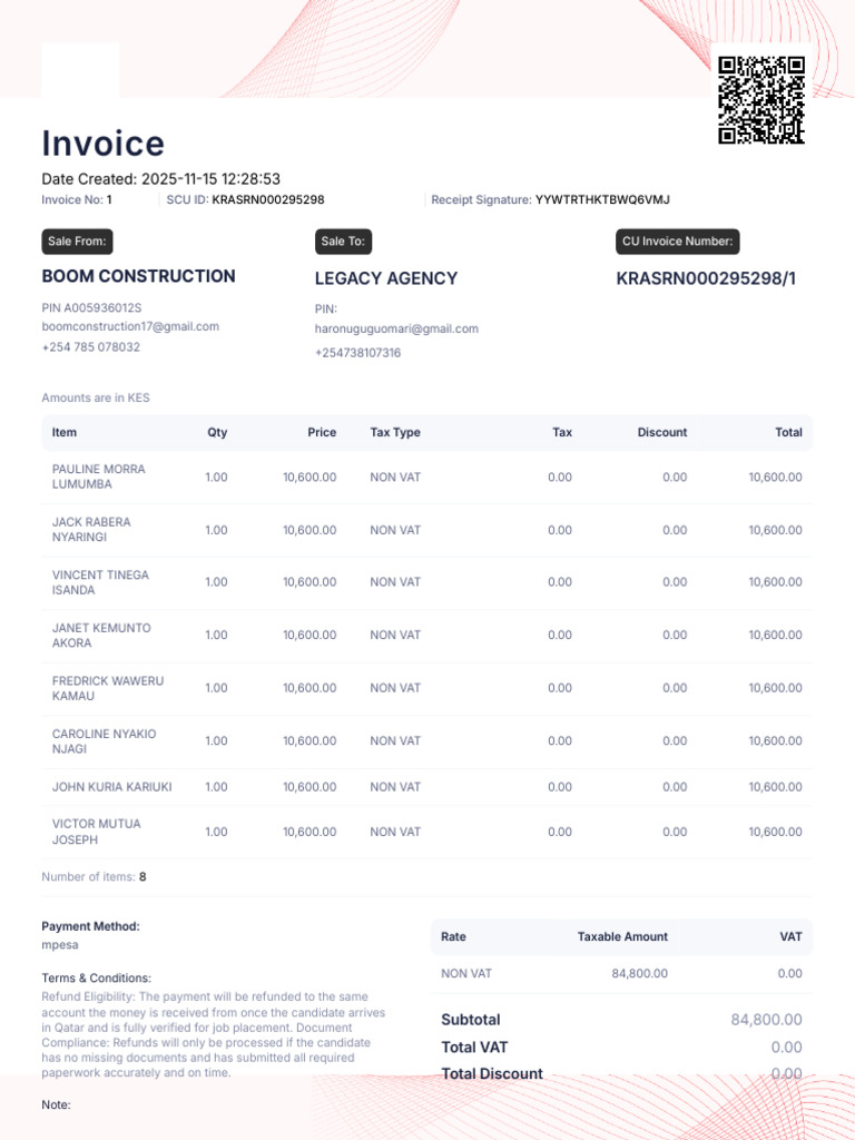 INVXESATMY | PDF | Value Added Tax | Invoice