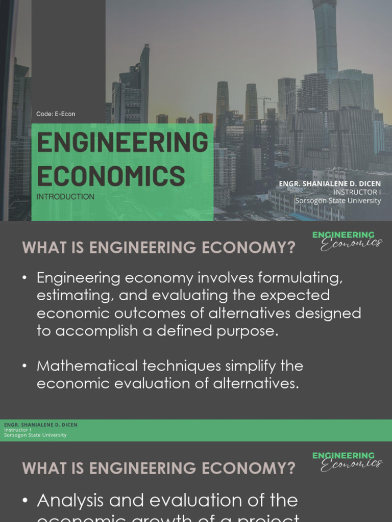Principles of Engineering Economy Explained | PDF | Economics | Economies