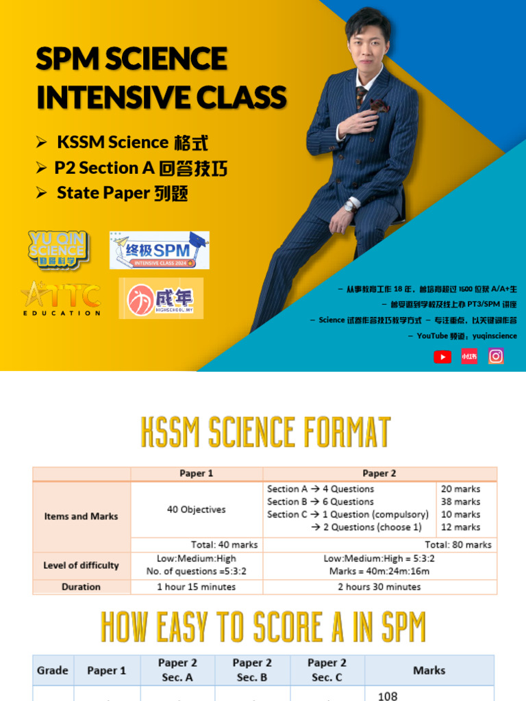 SPM Science Intensive Class Guide | PDF | Experiment | Bacteria