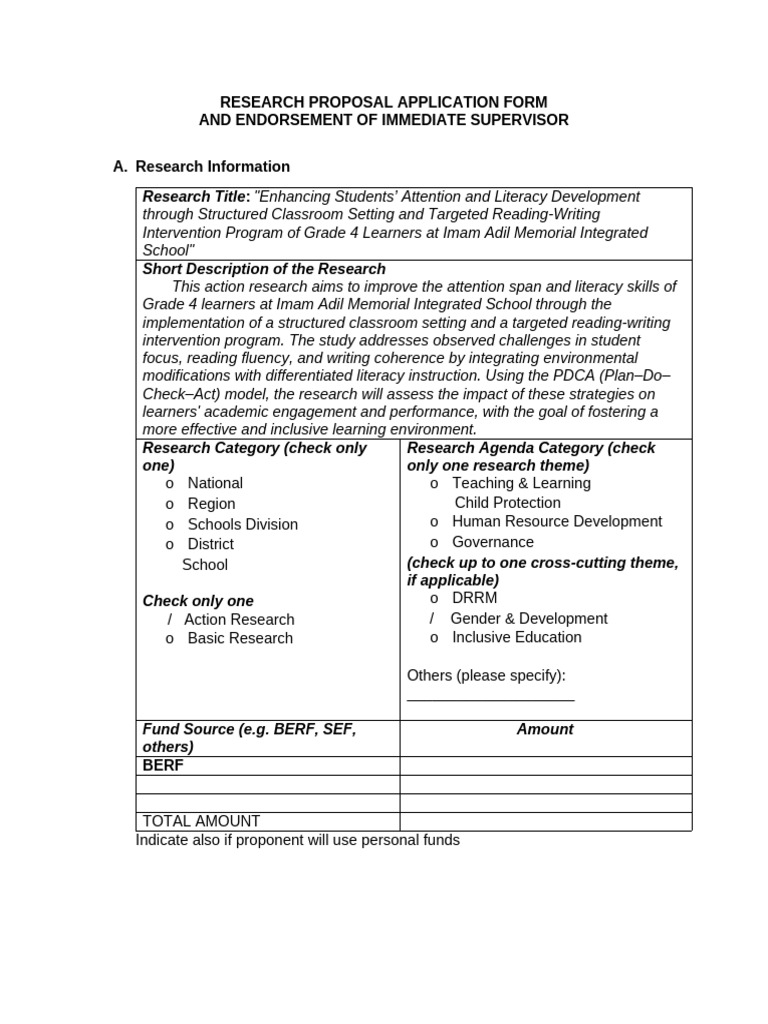 JIMBOY-ACTION-RESEARCH-PROPOSAL | PDF | Learning | Reading Comprehension