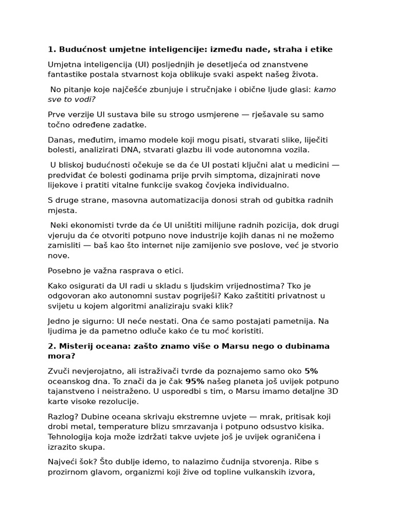 Kamo Sve To Vodi?: 1. Budućnost Umjetne Inteligencije: Između Nade ...