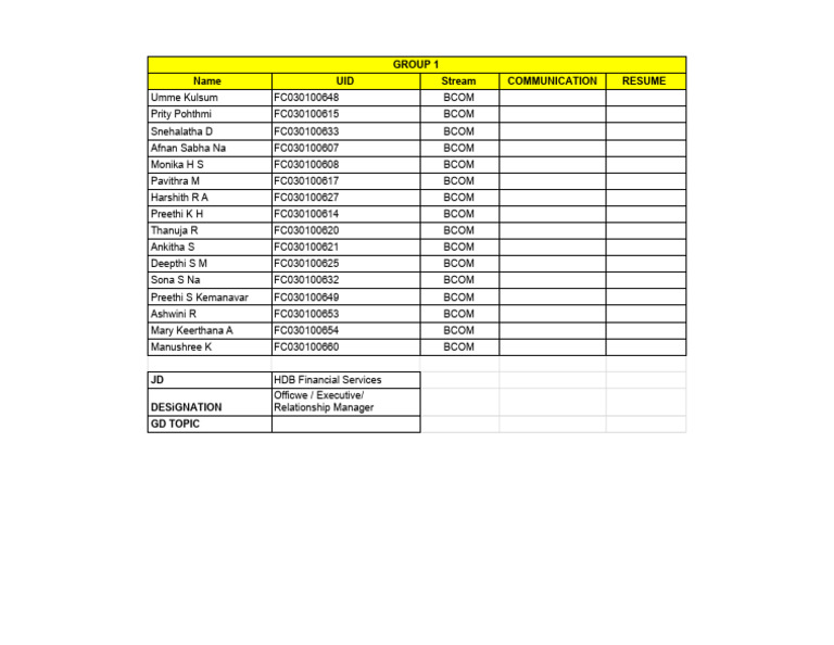 ST - Anthony's College - Internal Tracker - Group 1 | PDF