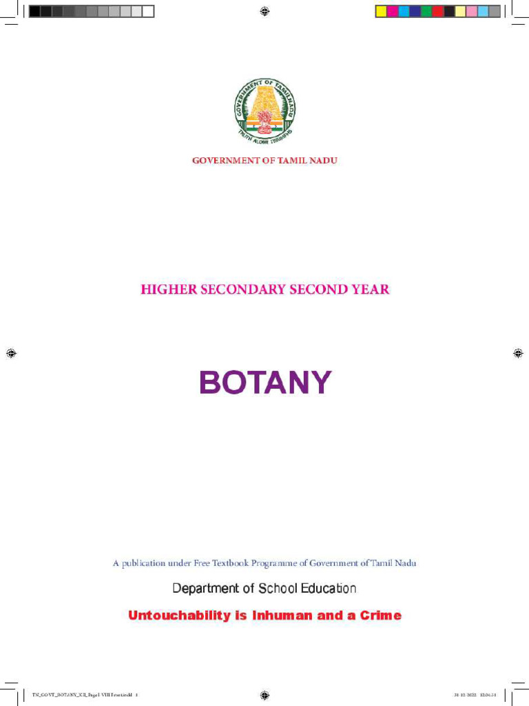 Class 12 Botany English Medium-2024 Edition-Www - Tntextbooks.in | PDF