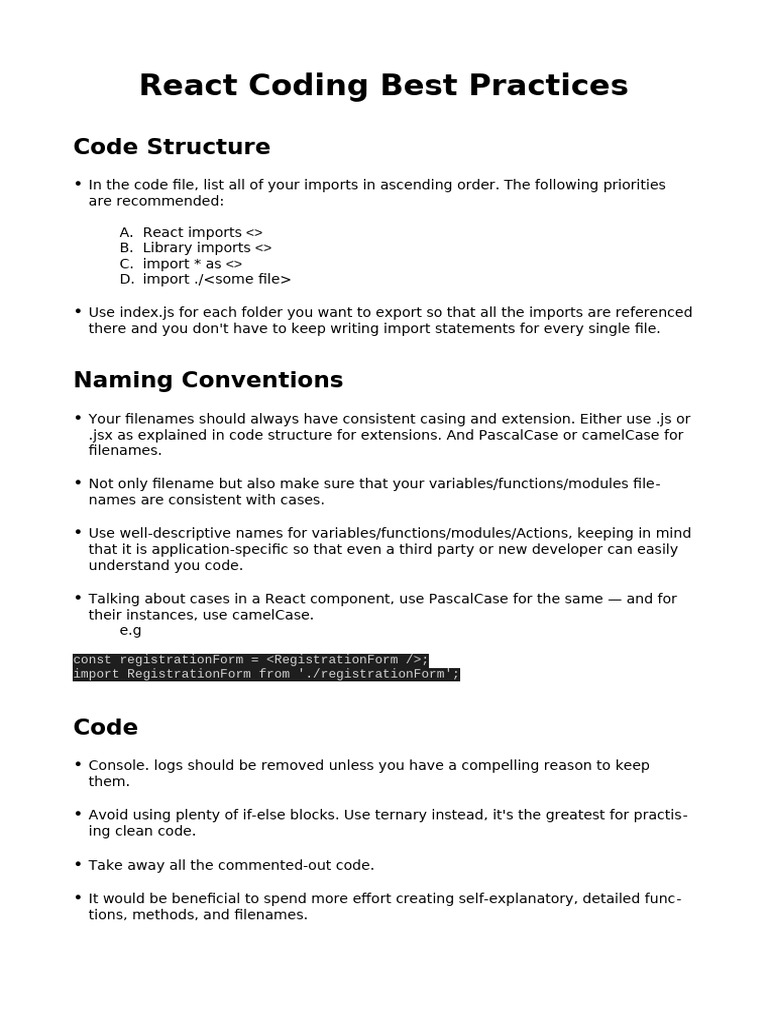 Best Practices and On Boarding Observations | PDF | Computer ...