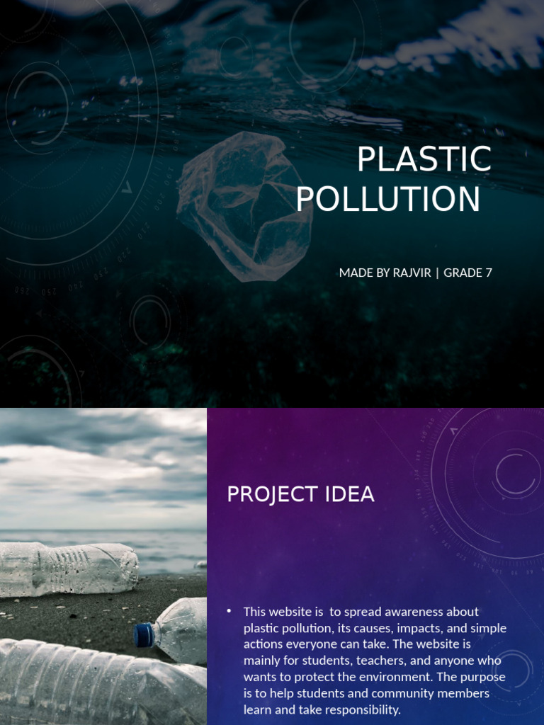Plastic Pollution Presentation Rajvir | PDF