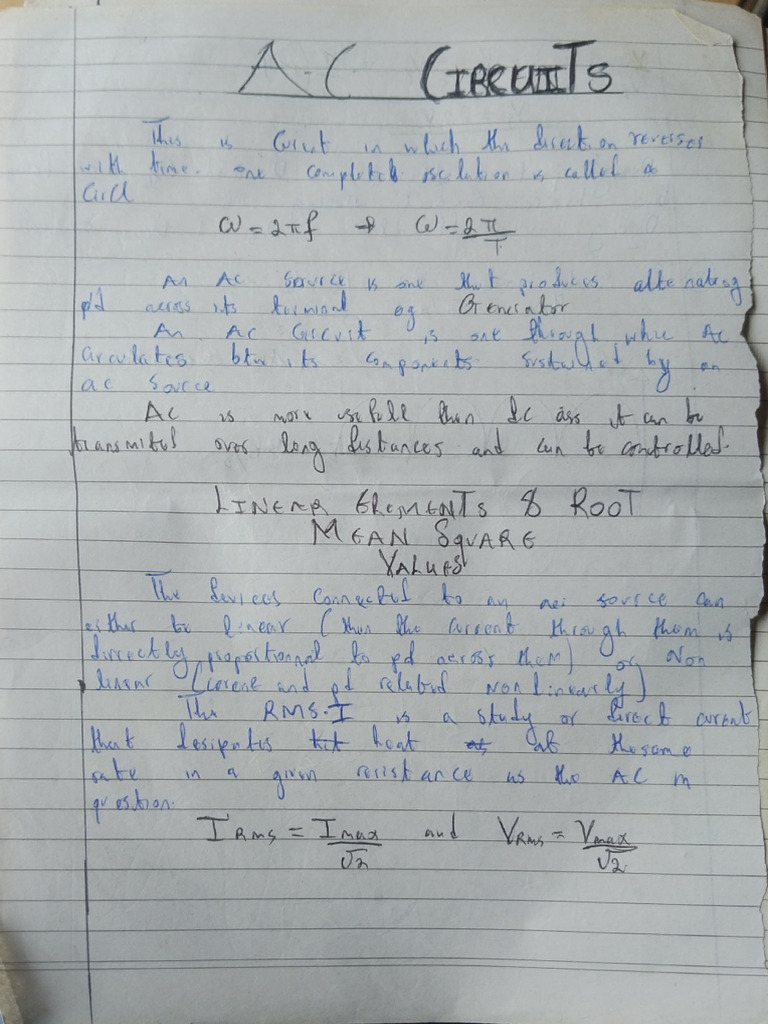 AC Circuits | PDF