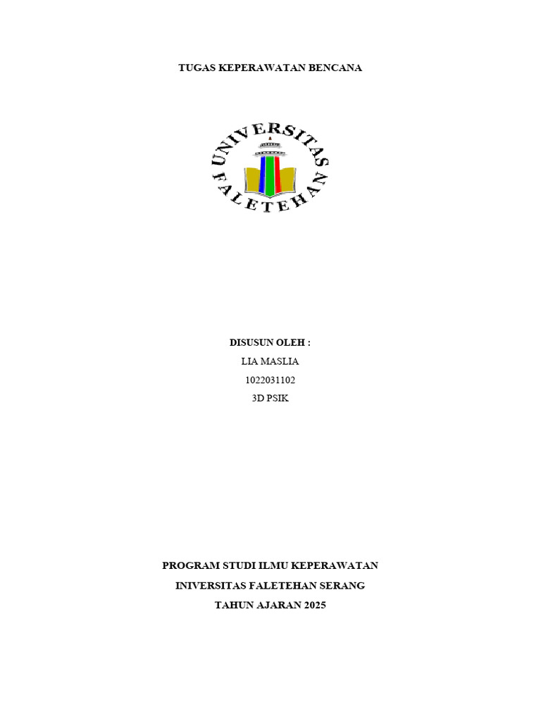 Lia Maslia 1022031102 Kep Bencana | PDF