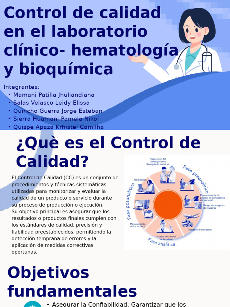 Control de Calidad en Hematología y Bioquímica | PDF | Laboratorios ...