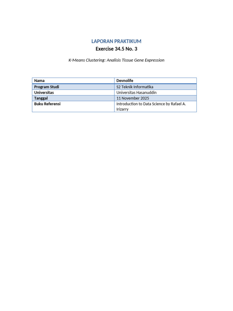 Exercise_34_5_K-Means_Clustering_Report | PDF