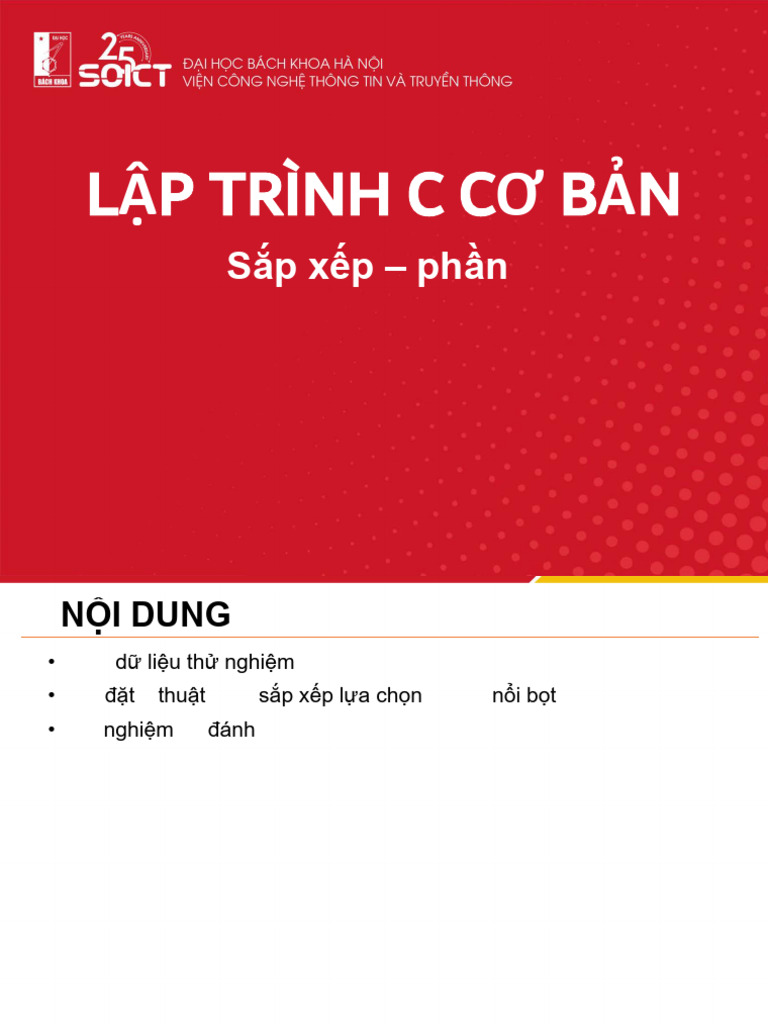 Chuong5 Sap Xep Part1 | PDF