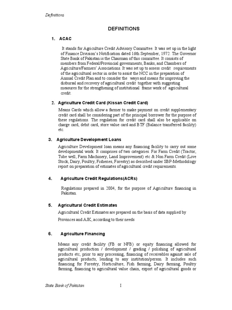 Definitions of Key Agricultural Finance Terms | PDF | Farms | Income