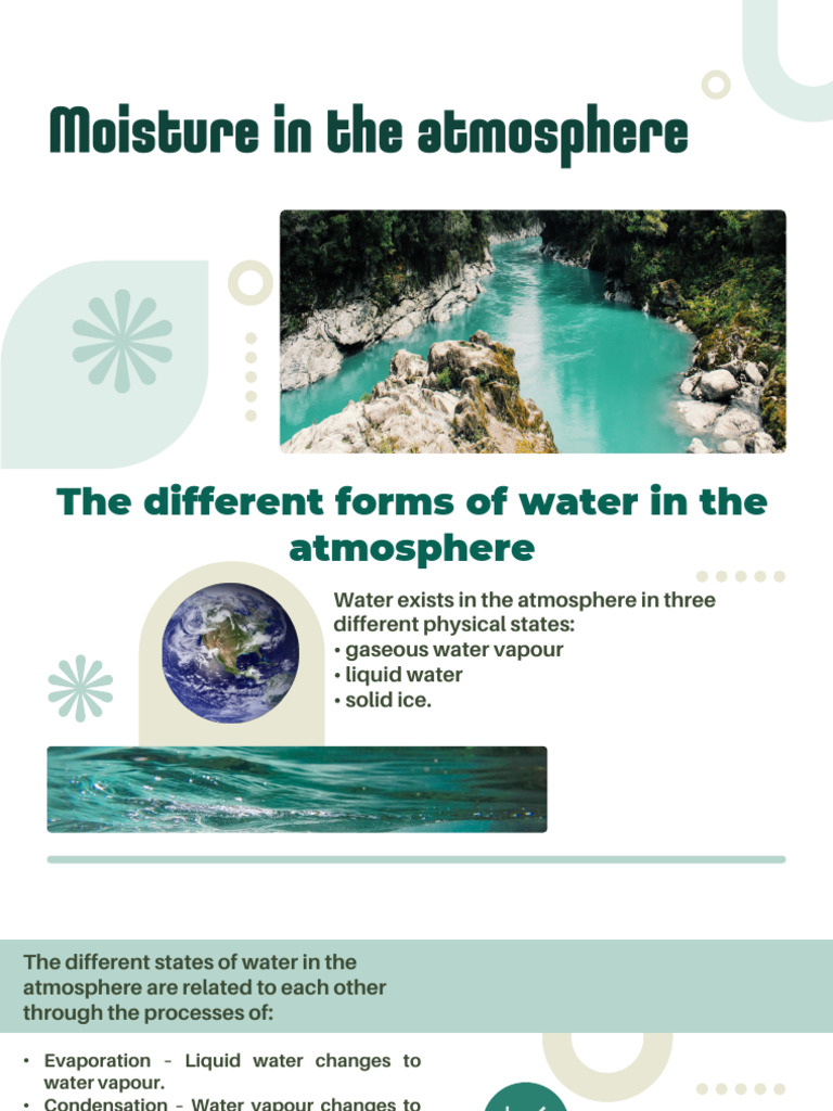 3. Moisture in the Atmosphere | PDF | Precipitation | Water Vapor