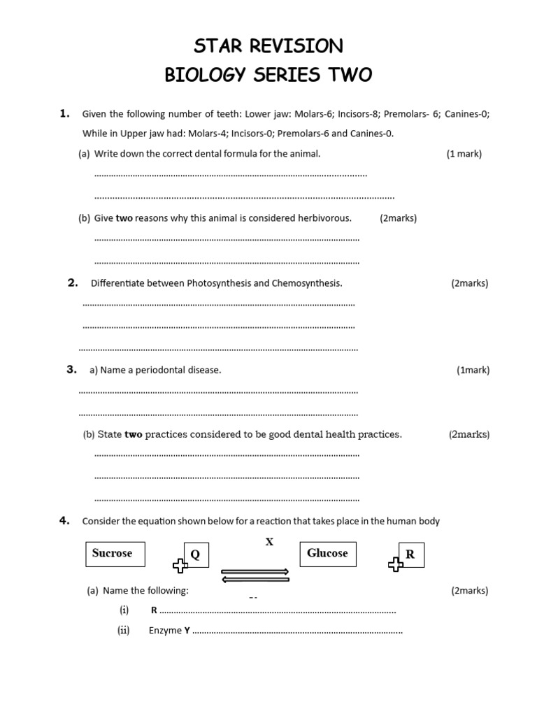 Star Revision Bio Seris 2 | PDF