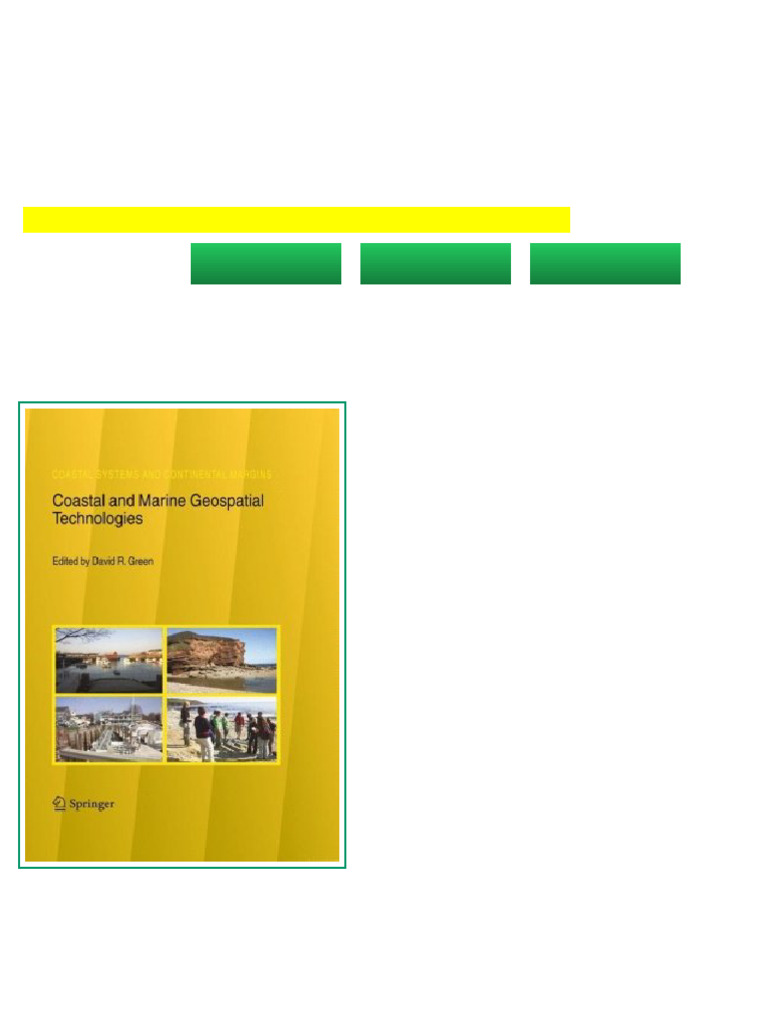 Coastal and Marine Geospatial Technologies D.R. Green Full Access | PDF ...
