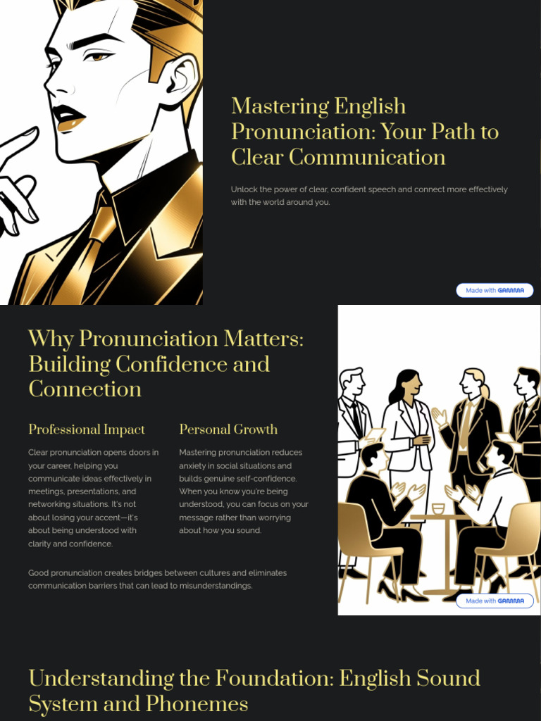 Mastering English Pronunciation Your Path To Clear Communication | PDF