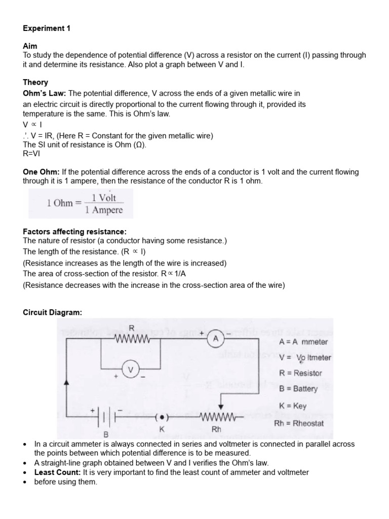 Grade 10 Experiments 2025 Manual | PDF | Mirror | Series And Parallel ...