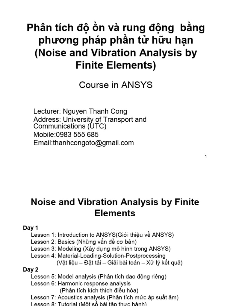 Dao Tao Ansys | PDF