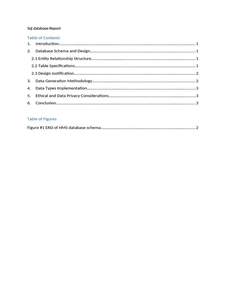 Sql database Report | PDF | Databases | Relational Model